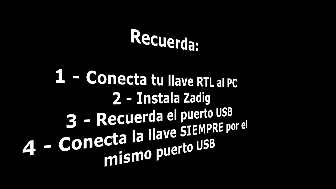 RTL/SDR instalación Zadig - YouTube