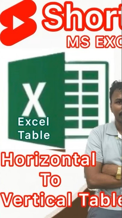 Excel table tricks horizontal to vertical #excel #exceltutorial #exceltips #excel365 # ...