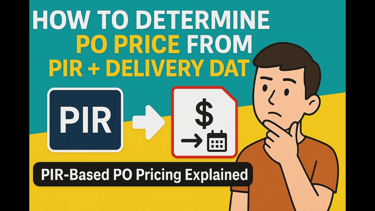 How to Determine PO Price from PIR + Delivery Date | PIR-Based PO ...