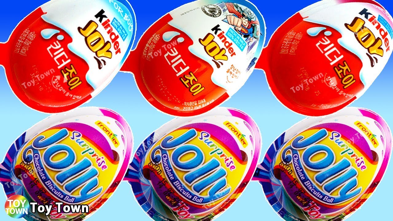 Jolly Toy & Kinder Surprise Balls Joy for Kids with Justice League Pull ...