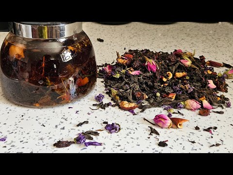 Kimyəvi qatqı olmadan evdə ətirli çay. Təbii aromalı quru çay hazırladım #qs_decor #tea #çay