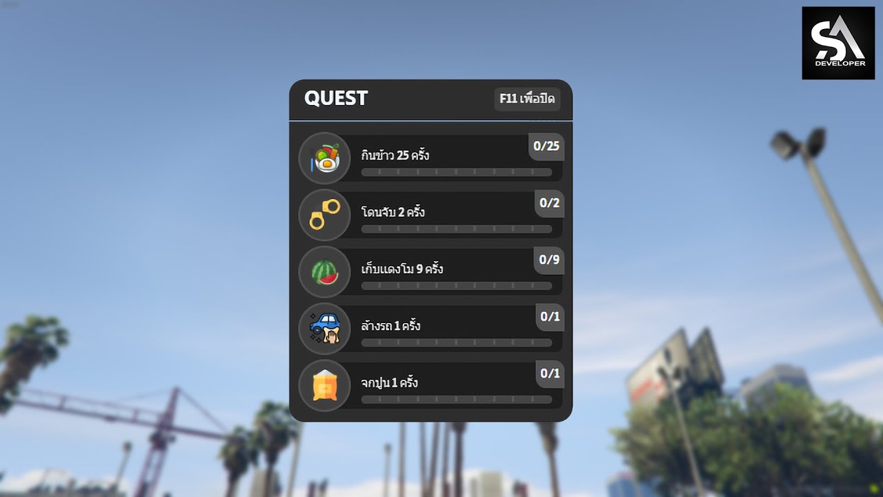 Scripts - Fivem | SA_Quest | ระบบ เควส - YouTube
