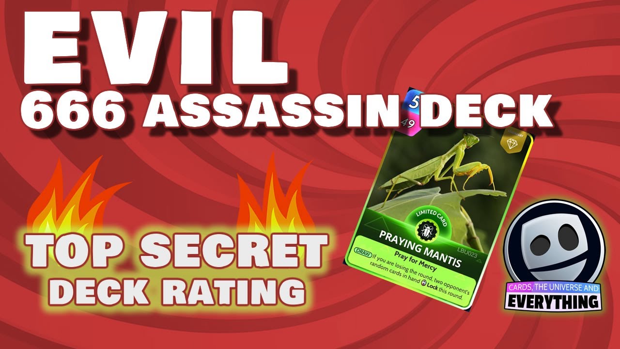 Evil Assassin Weekly League Deck - Cards Universe & Everything - YouTube
