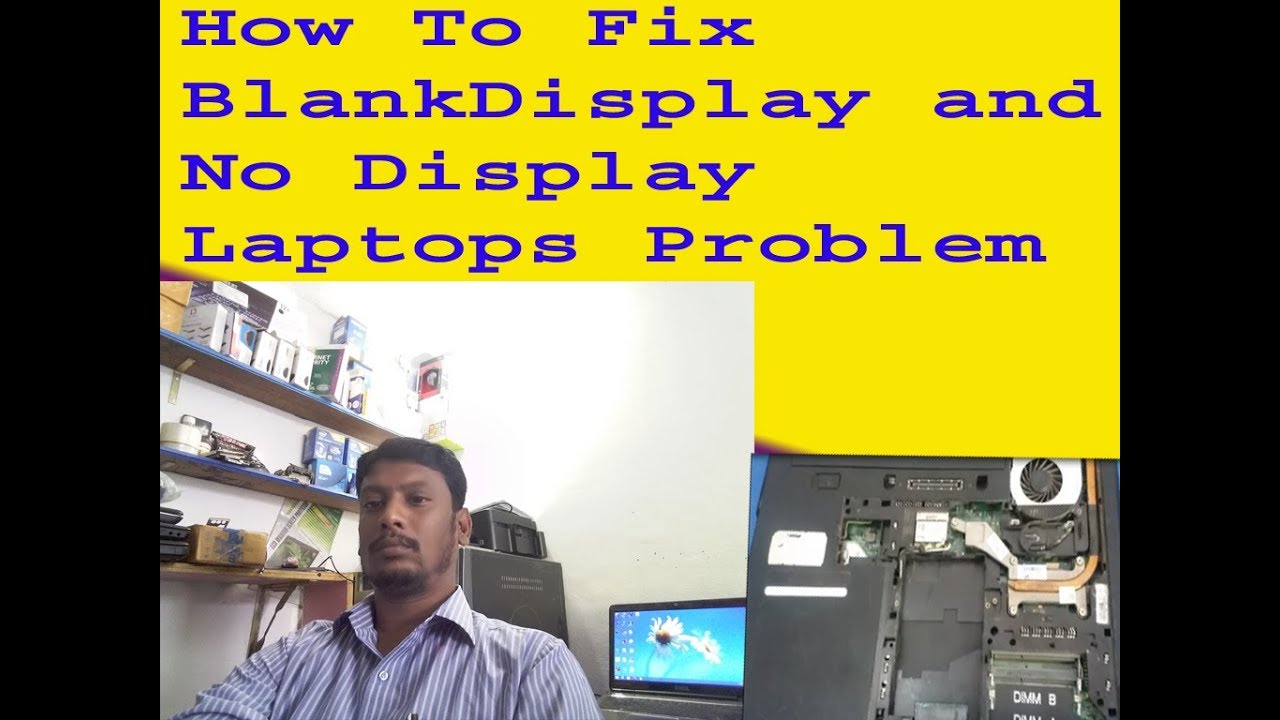 How To Fix Black Blank No Display Laptops Problem.. - YouTube