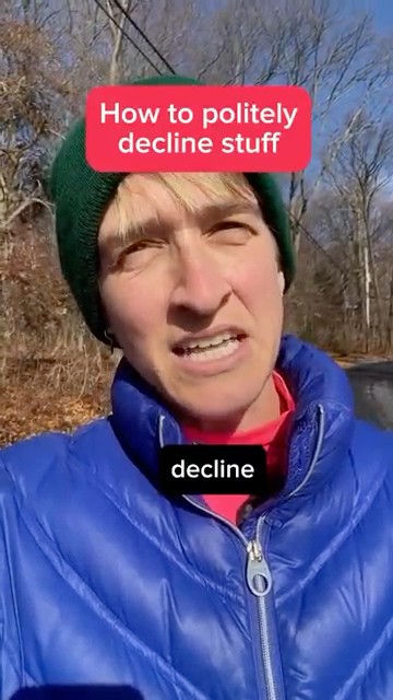How to politely decline stuff - YouTube