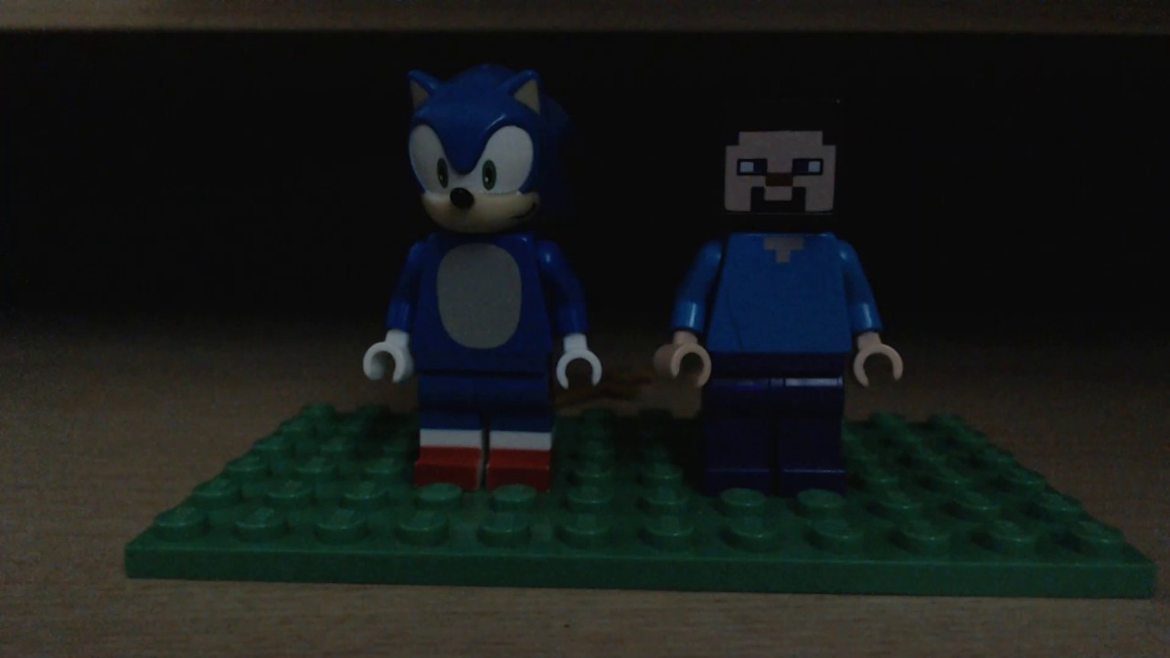 Lego Animation Sonic vs Steve (Mine-craft vs Saga) - YouTube