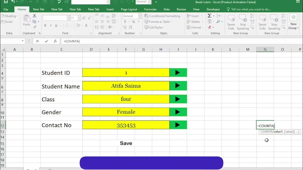 Create Automated Data Entry Software in Excel - YouTube