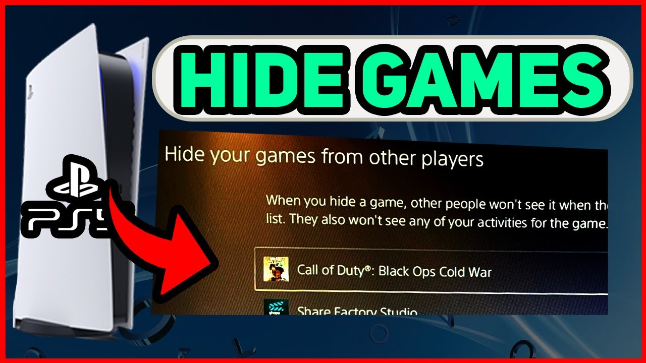 PS5 HOW TO HIDE GAMES EASY! - YouTube