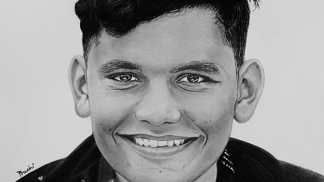 Pencil Sketch | Smooth Shading | Portrait | Commissioned work - YouTube