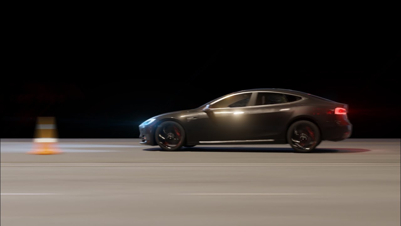 Tesla on track - Blender Animation - YouTube