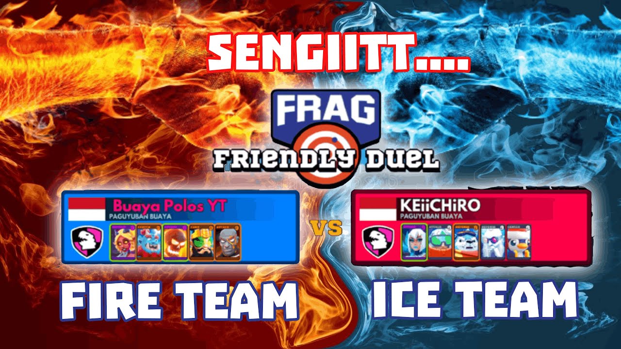 DUEL SENGIT! Fire Team & Ice Team Bersama Mamad Subscriber Legend ...