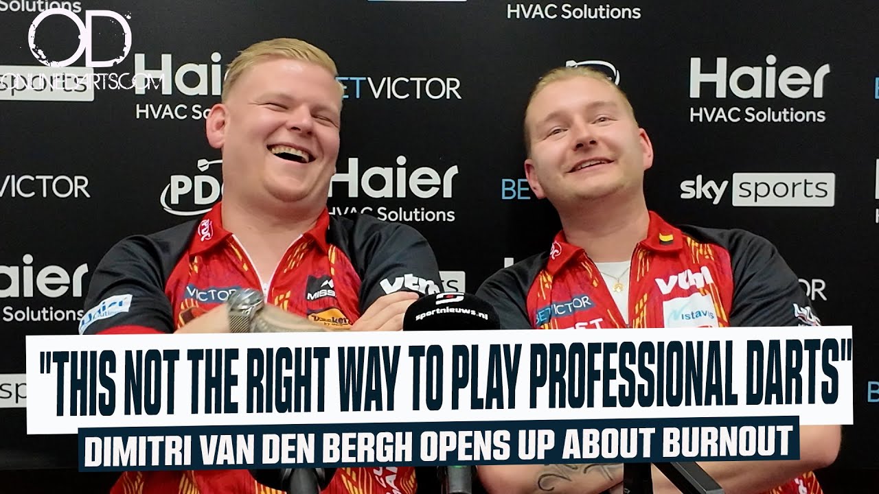 "THIS NOT THE RIGHT WAY TO PLAY PROFESSIONAL DARTS" DIMITRI VAN DEN ...