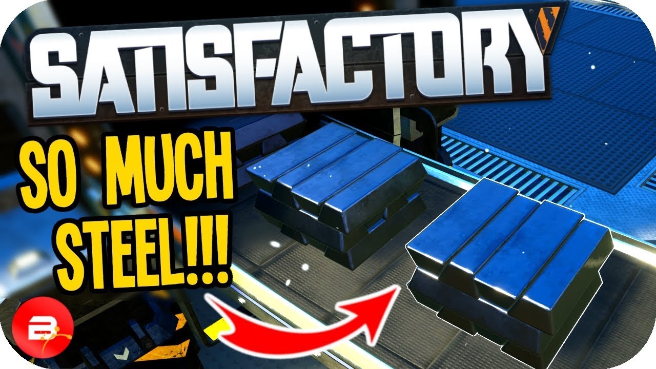 Stockpiles of Steel by Automation in Satisfactory! (Satisfactory Early ...