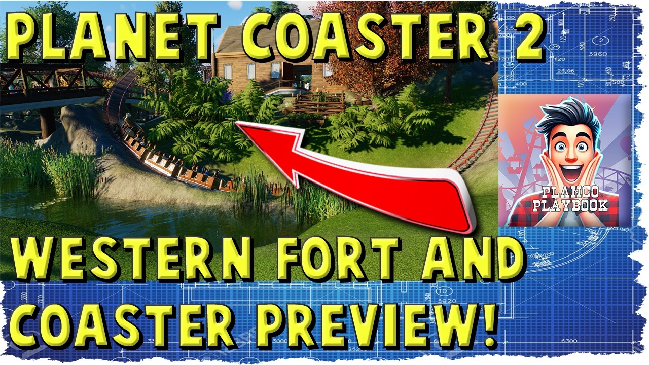 Planet Coaster 2 Western Entrance Build and Mine Train Coaster Preview ...