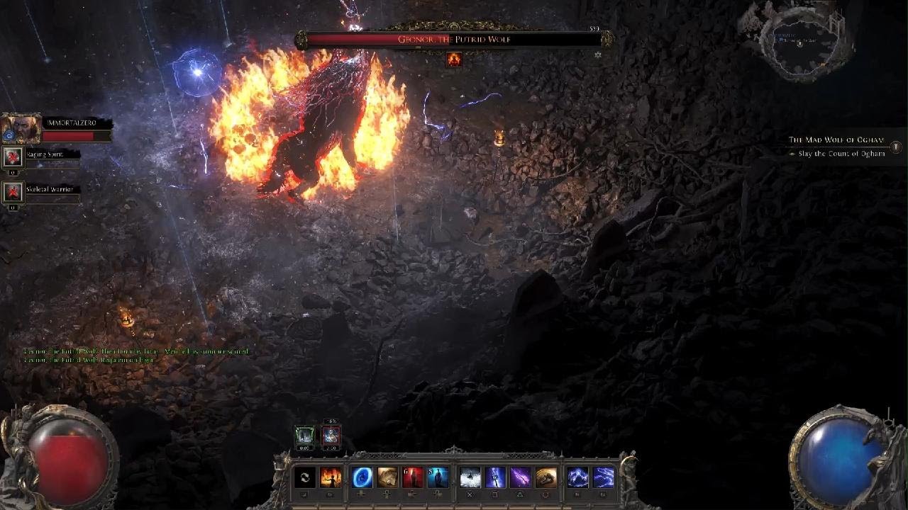 BEATING COUNT GEONOR WEREWOLF BOSS FIGHT IN PATH OF EXILE 2! SORCERESS ...