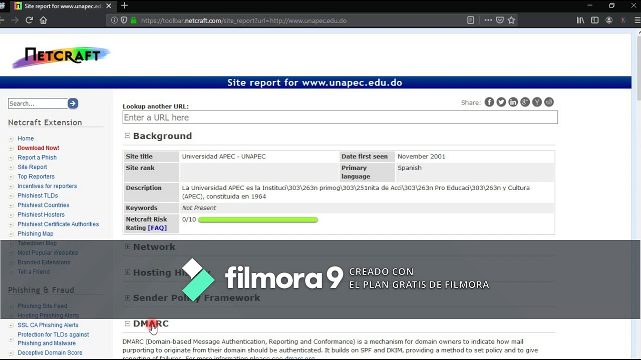 Netcraft - Que es y como se utiliza - YouTube
