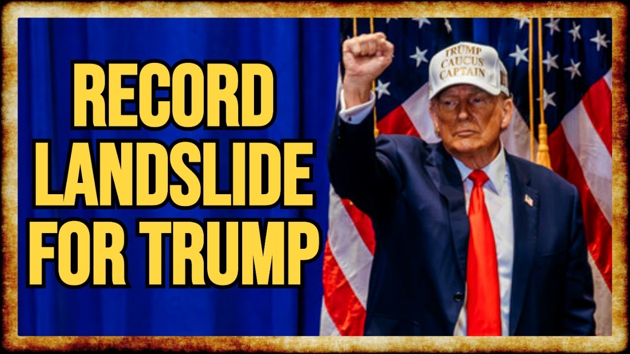 Trump DOMINATES Iowa Caucuses in RECORD LANDSLIDE Victory - YouTube