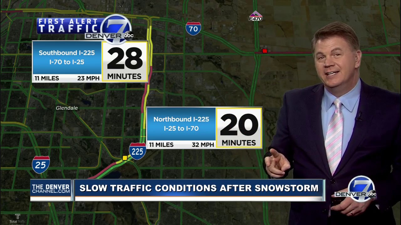 Jayson Luber 7 a.m. traffic update as snowstorm leaves Colorado - YouTube