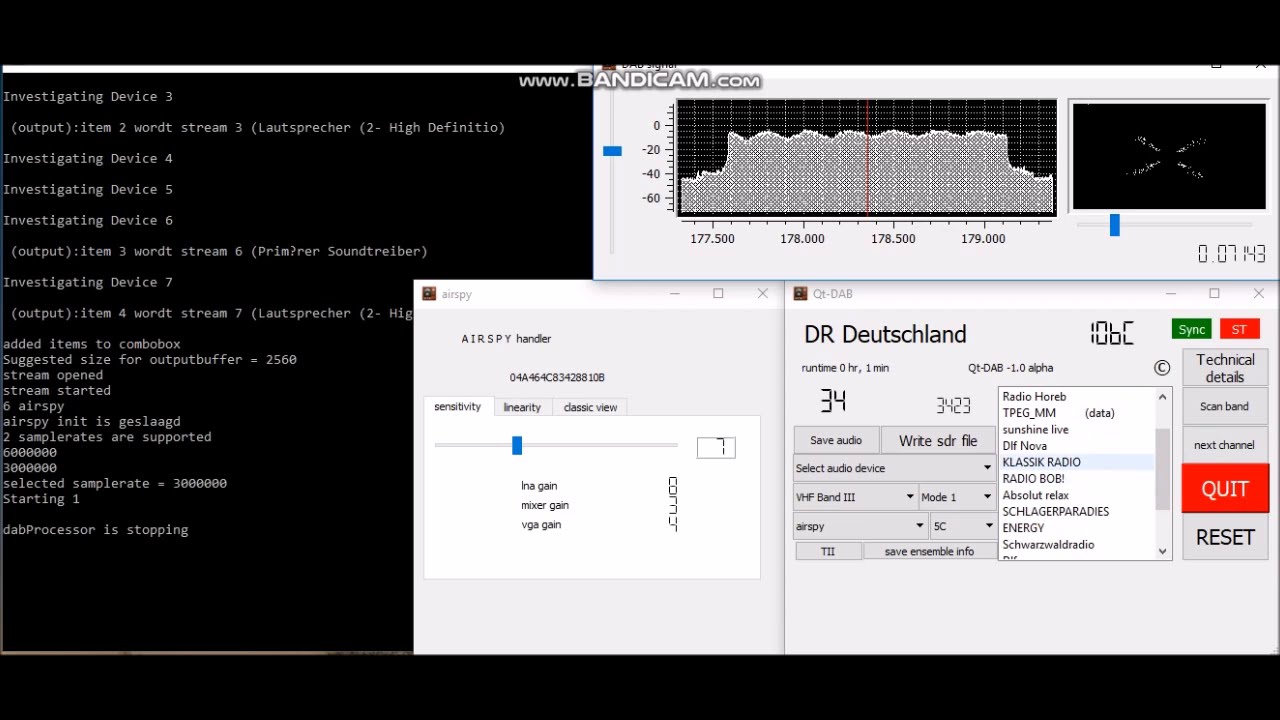 TII Code readout on DAB+ via QT-DAB Software - YouTube