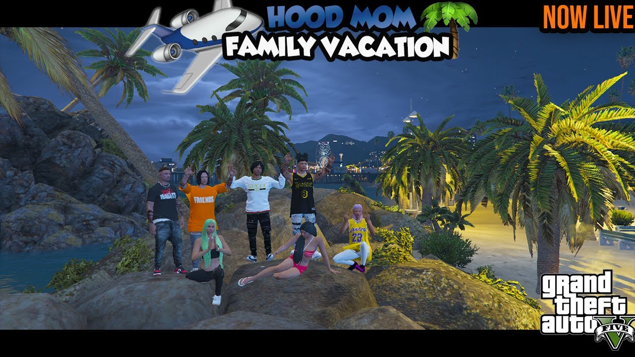 GTA 5 Roleplay - HOOD MOM FAMILY VACATION| NEW CITY| FIVEM - YouTube