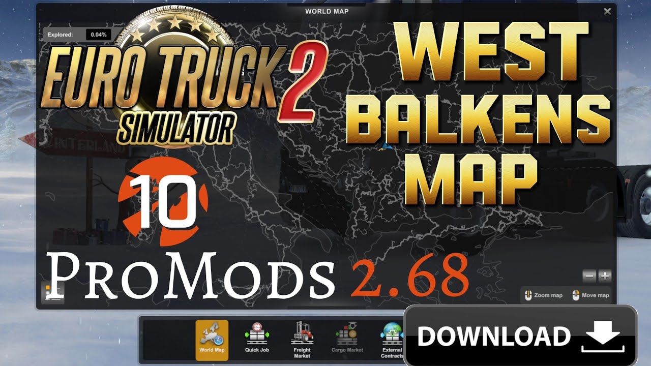 How to Install West Balkens Map 1.49 Euro truck simulator 2 gameplay # ...