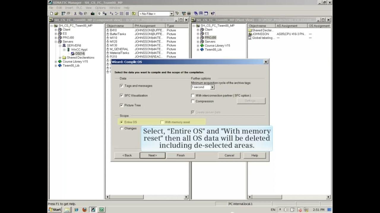 08: OS Compile Dialog Overview Window || Simatic PCS7 || Simatic Manager PCS 7 Tutorial - YouTube