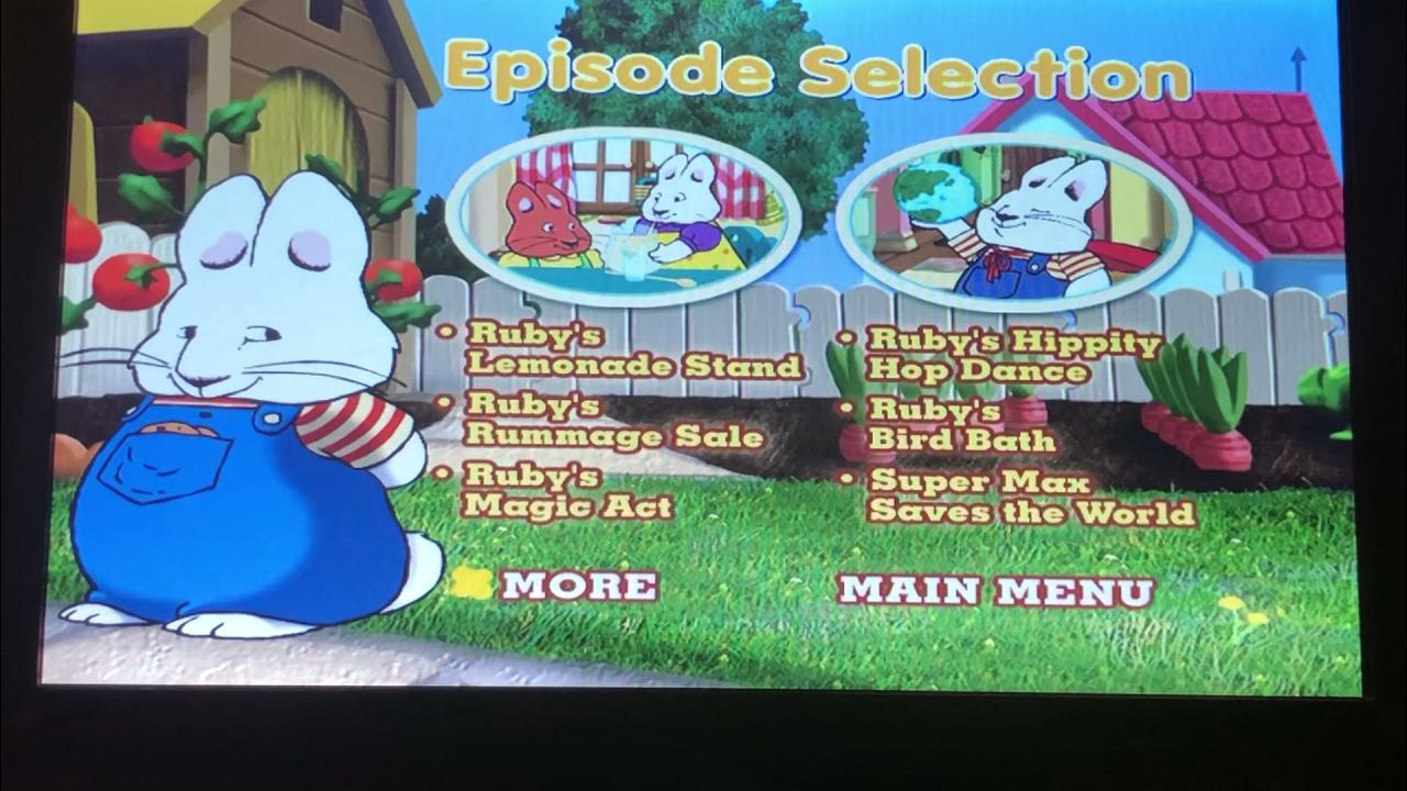 Max And Ruby Summertime With Max And Ruby 2007 Dvd Menu Walkthrough Youtube