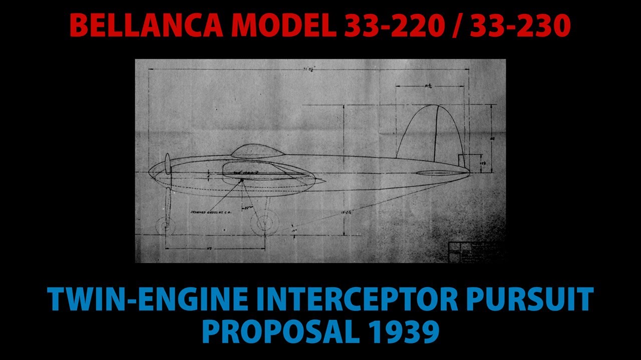 Bellanca and the USAAC CP 39-775 Twin-Engine Interceptor Pursuit ...