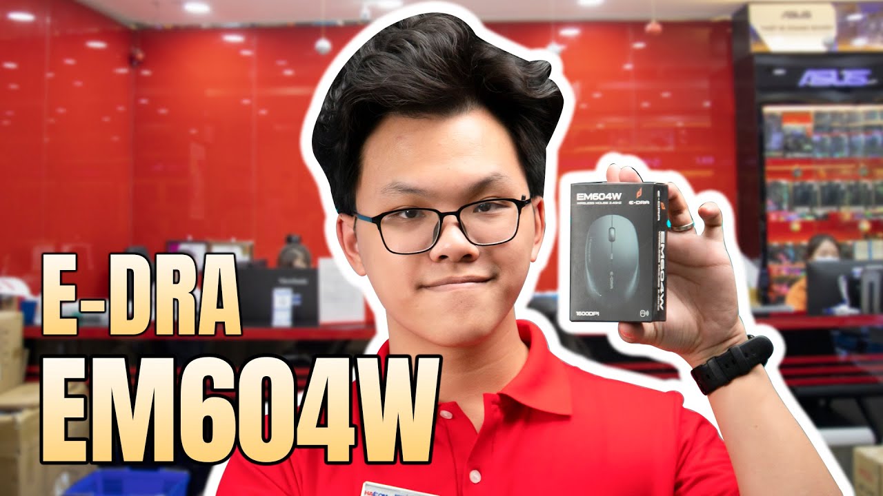 Trên Tay Và Đánh Giá Nhanh Chuột Không Dây Edra EM604W - YouTube