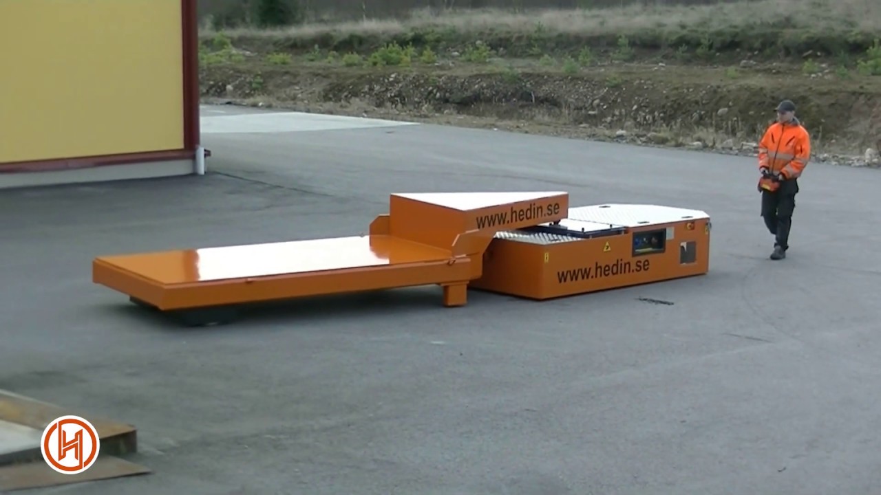 GT Tugger With Low Flatbed Cart| Hedin USA - YouTube