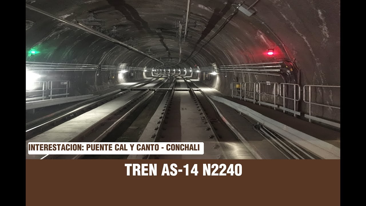 Metro De Santiago | Tren AS-14 N2240 interestacion Puente Cal y Canto ...