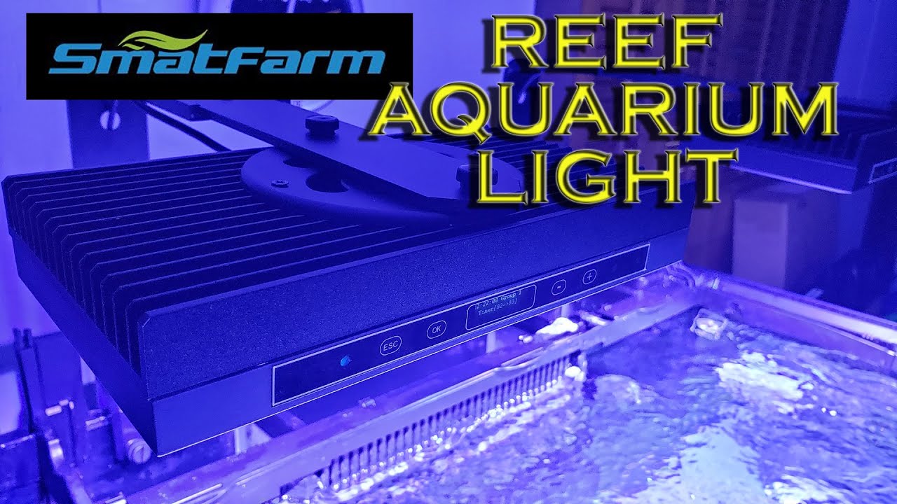 SmatFarm LED Reef Aquarium Light (Amazon) G5 Aqua Star Coral Growth Marine Lamp - YouTube