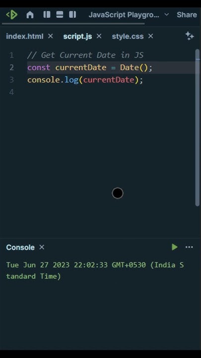 Javascript Tricks Get Current Date And Time Shorts Codingshorts Youtube