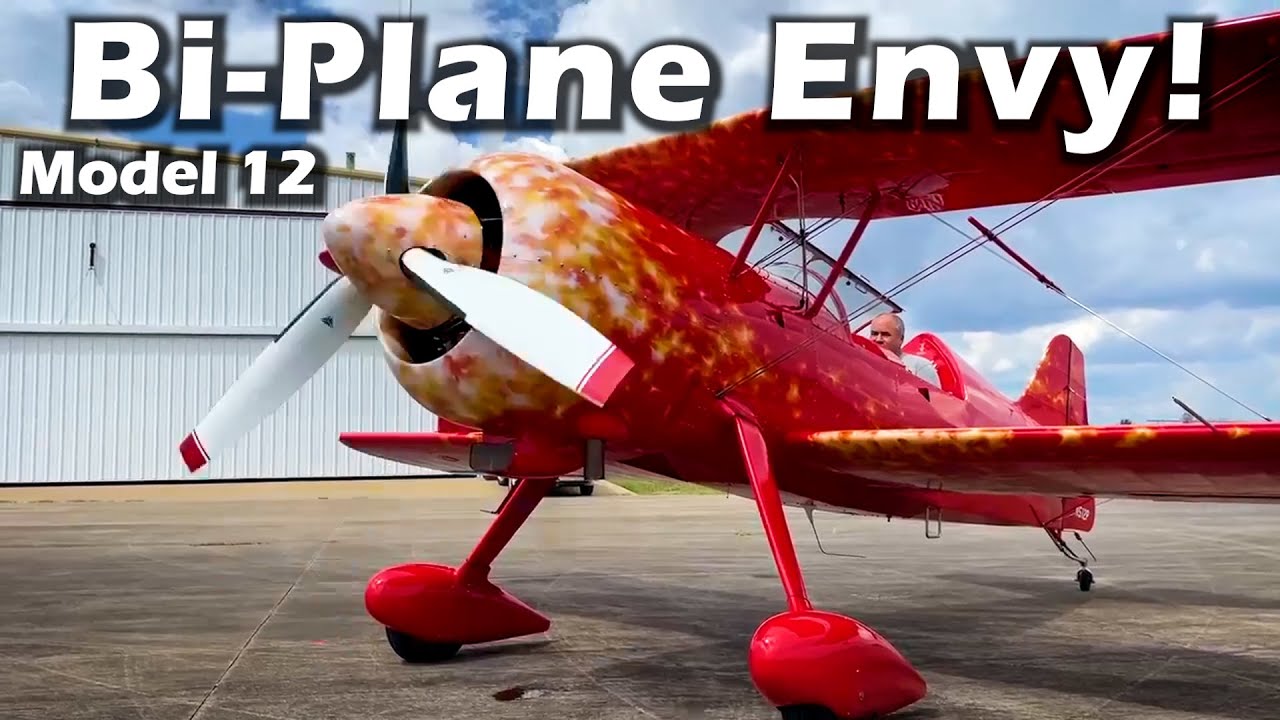 Most EPIC! Biplane in the WORLD! Model 12 - Radial Engine Powered ...
