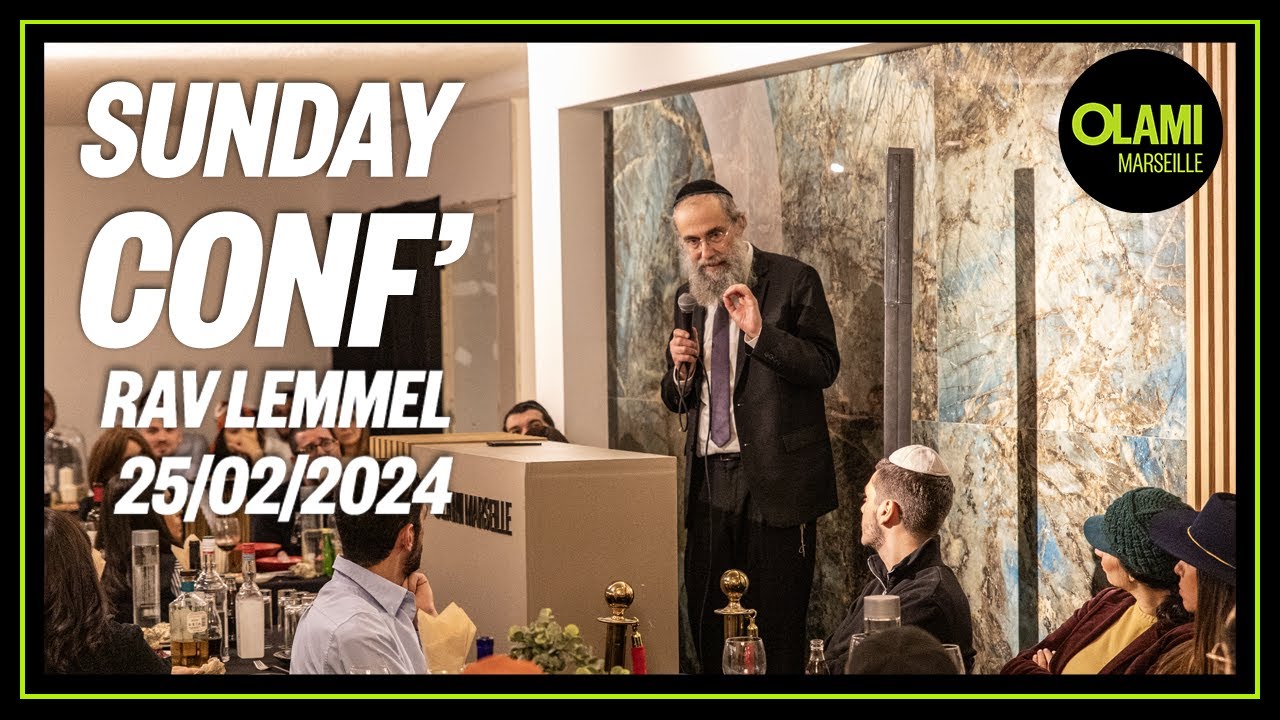 SUNDAY BRUNCH - Conférence Rav Lemmel - Être juif - YouTube