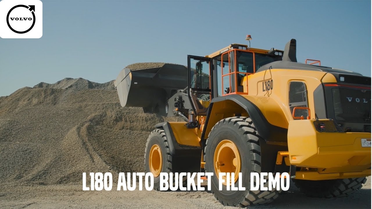 Watch Auto Bucket Fill in Action on a Volvo Wheel Loader - YouTube