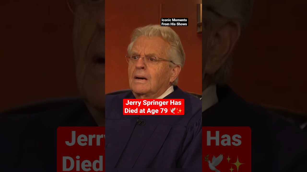 Jerry Springer Has Died But Watch This In His Memory #jerryspringer ...