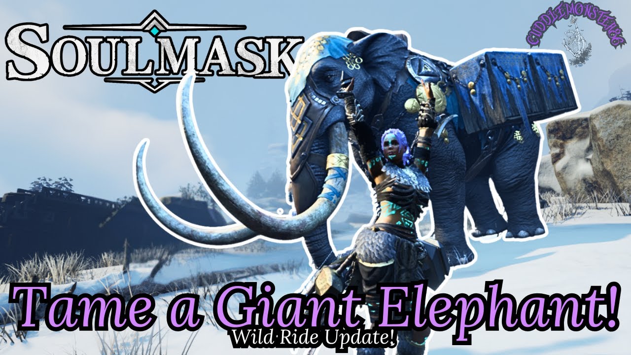 Easy! - How To Get A Giant Elephant - Soulmask - Wild Ride Update - YouTube
