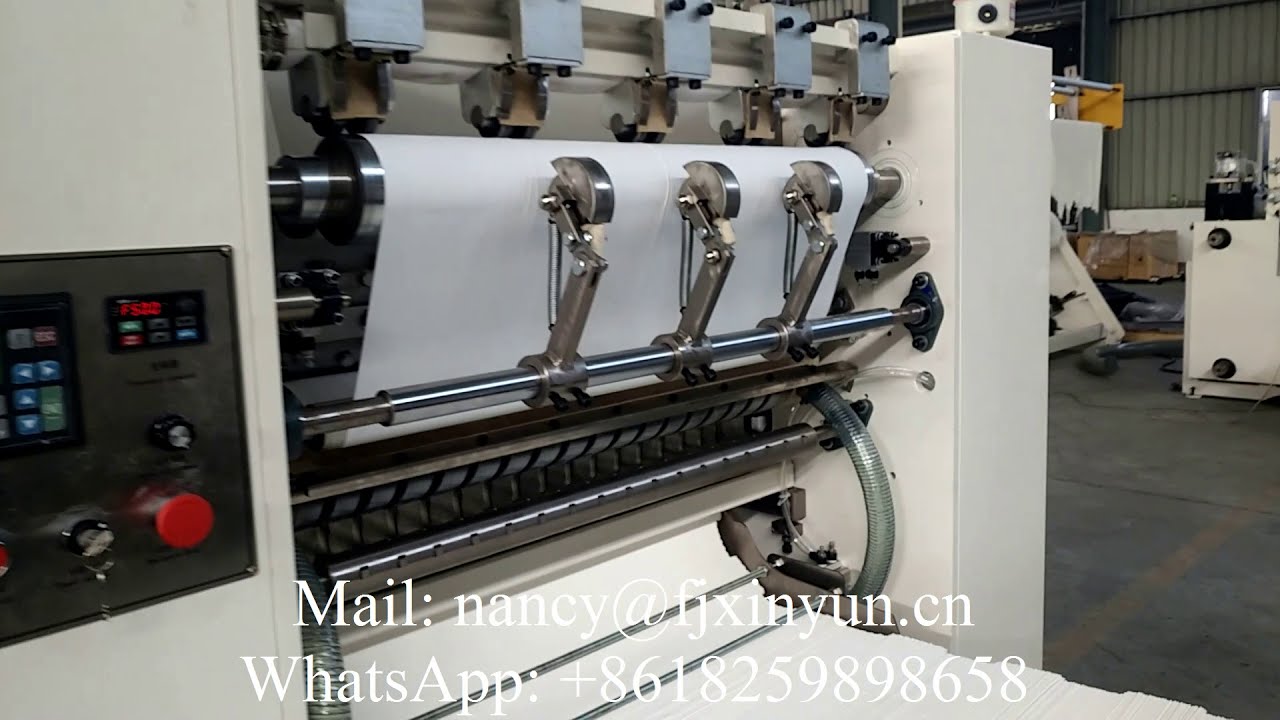 Full atomatic interfold facial tissue paper manufacturing machine - YouTube