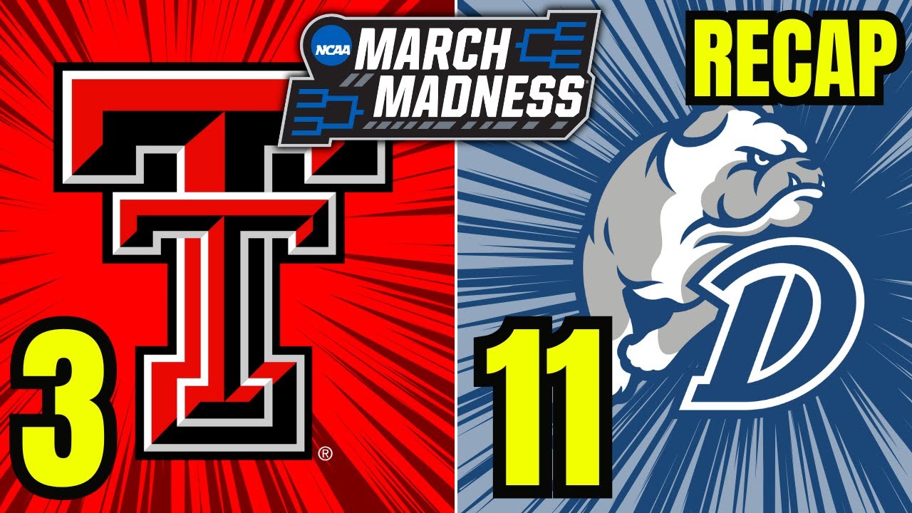 Texas Tech vs. Drake NCAA Tournament Full Game Recap! - YouTube