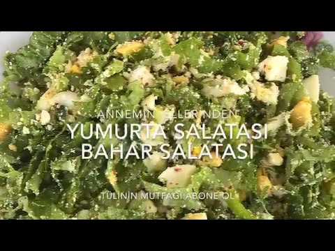 Yumurta salatası/ Bahar salatası anne tarifiyle nasıl yapılır