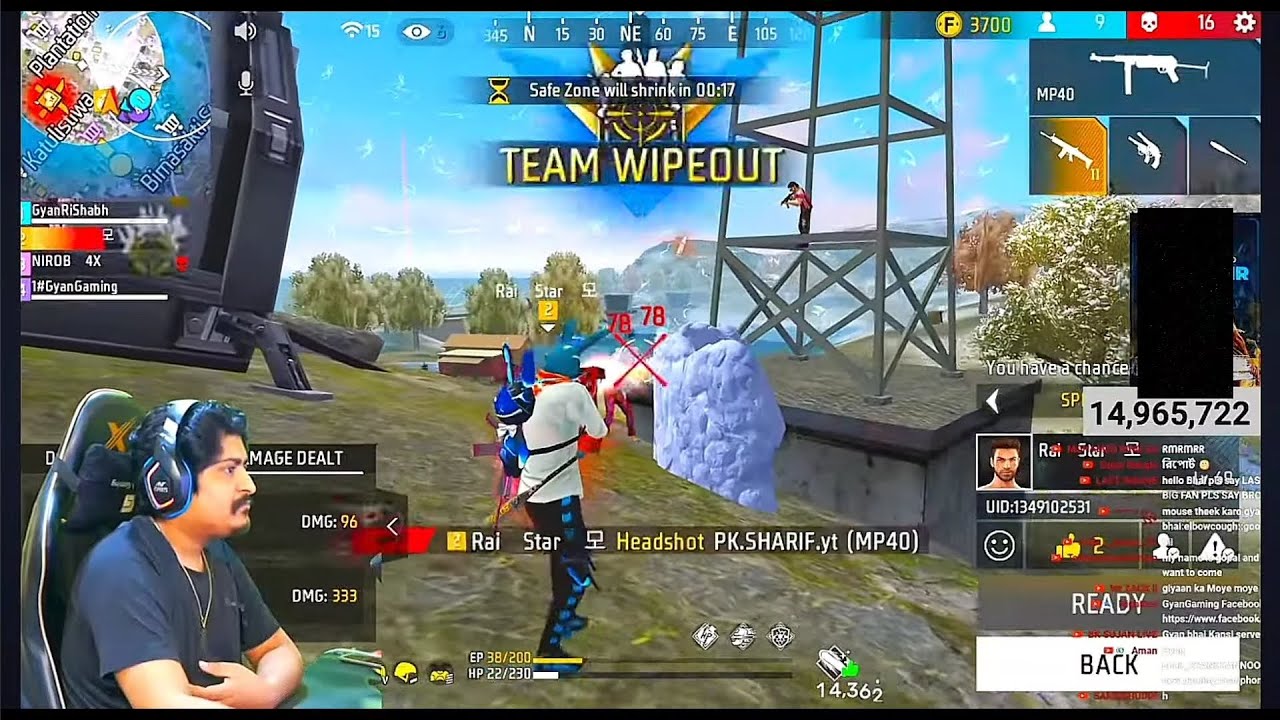 raister is back in full map !! Gyan gaming raister hacher game play # ...