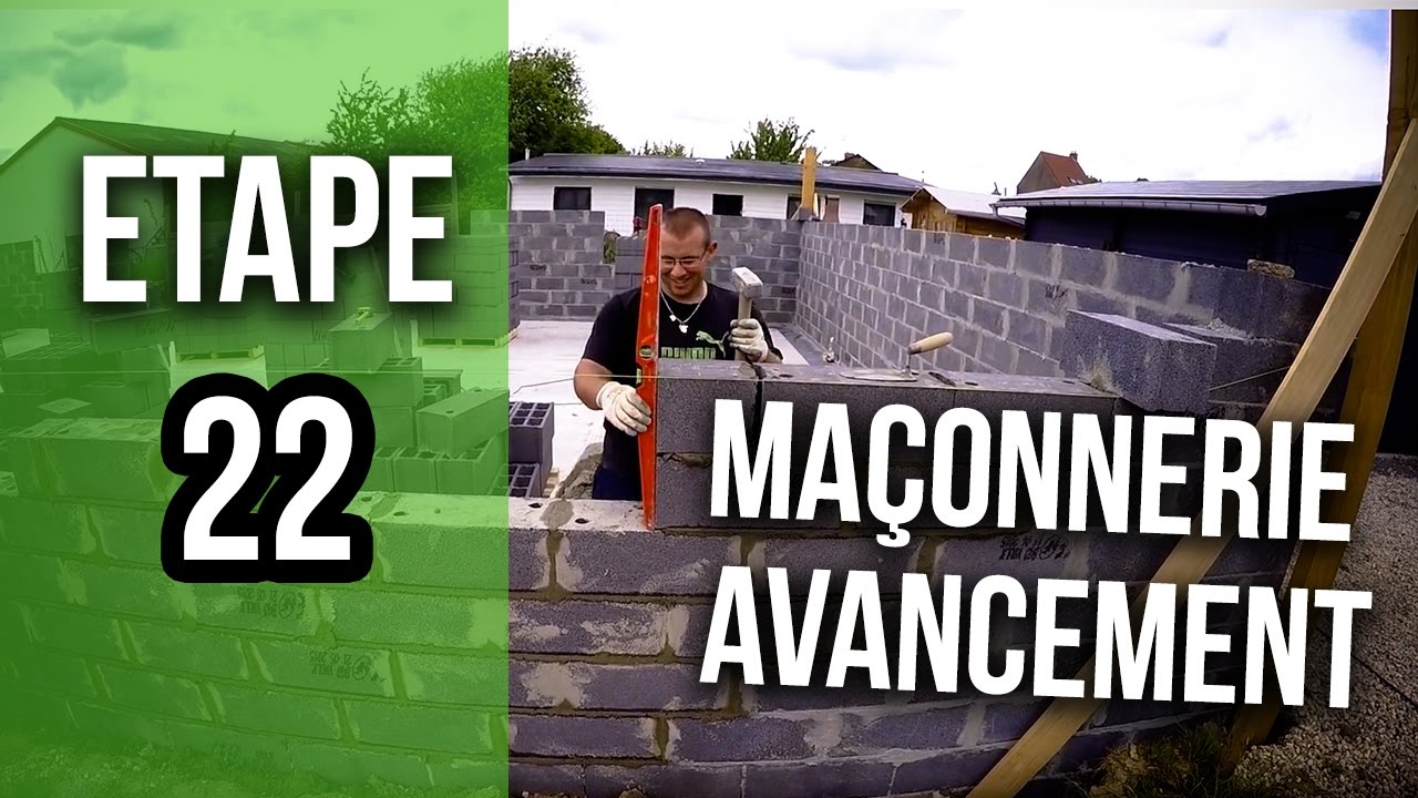 Maçonnerie d'une maison comment faut-il avancé, explication -Etape 22 ...