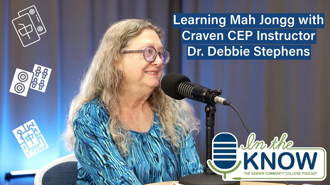 Learning Mah Jongg with Craven CEP Instructor, Dr. Debbie Stephens. In ...