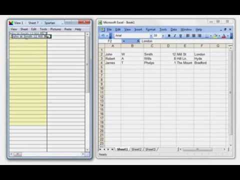 Copy from and paste to multiple spreadsheet cells with Spartan - YouTube