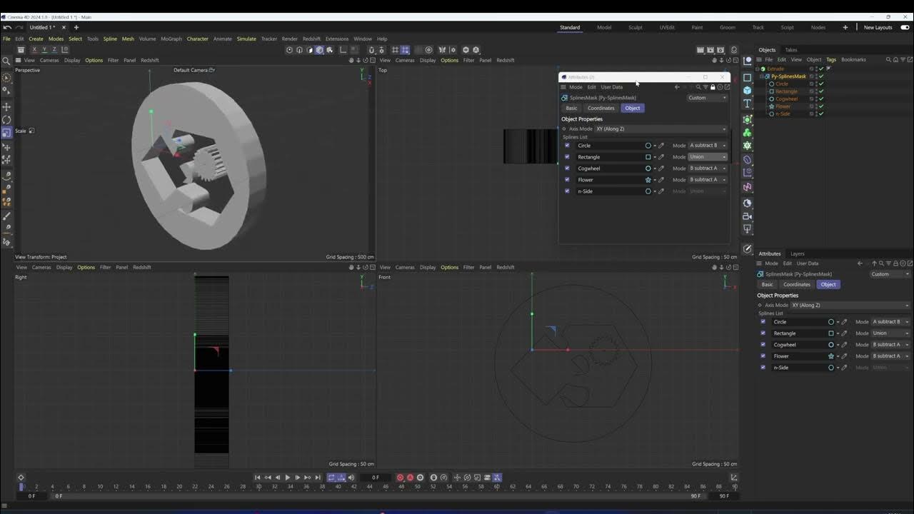 Python SplinesMask for Cinema4D - YouTube