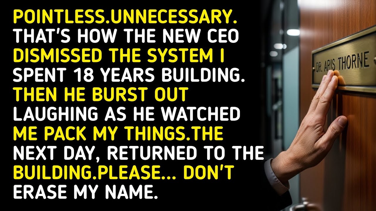 POINTLESS.UNNECESSARY.THAT'S HOW THE NEW CEO DISMISSED THE SYSTEM I ...
