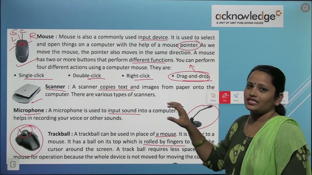 ACKNOWLEDGE COMPUTER CLASS 3 CHAPTER 1 COMPUTER HARDWARE - YouTube