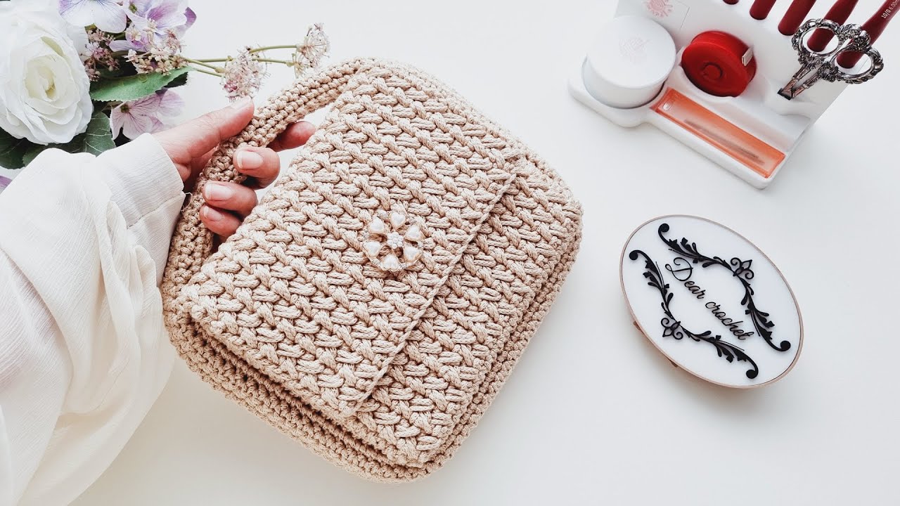 DIY 코바늘가방 반디백 사이즈업 버젼 (Size up crochet Bandi bag) - YouTube