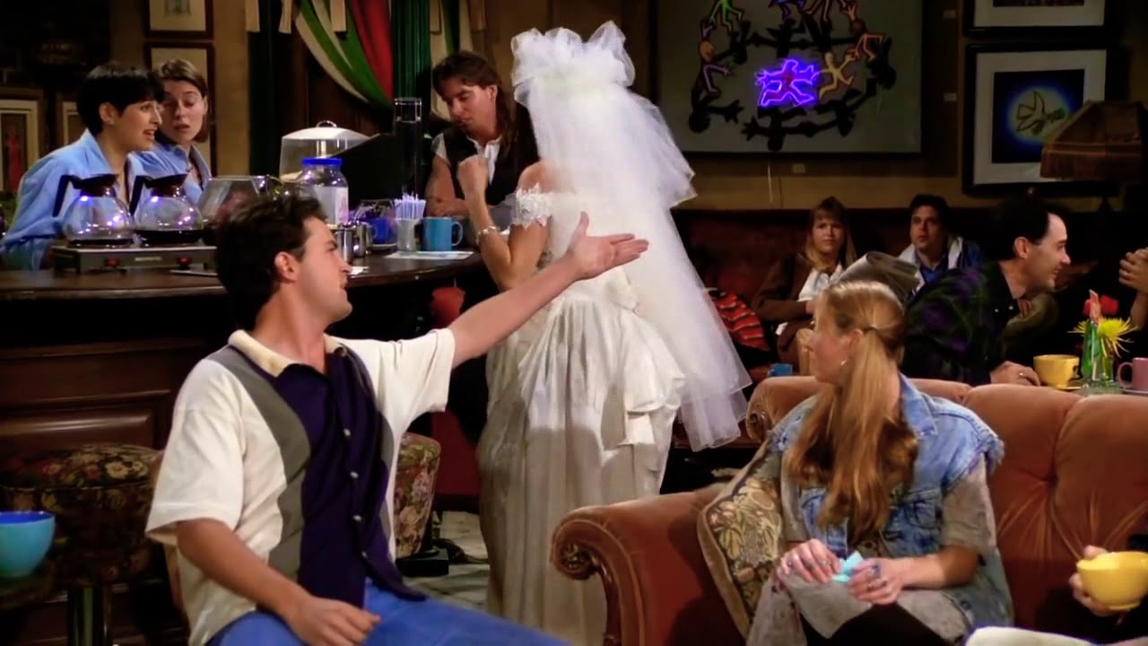 Friends Rachel runs away from the wedding - season 1 episode 1 - YouTube
